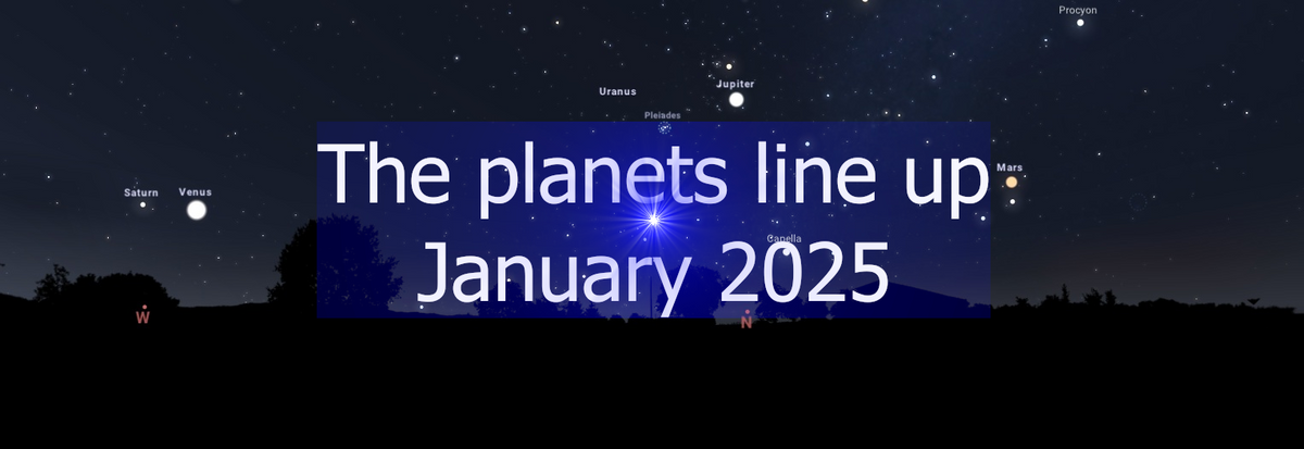 January 2025 - The planets align - UPDATED! — The Binocular and ...