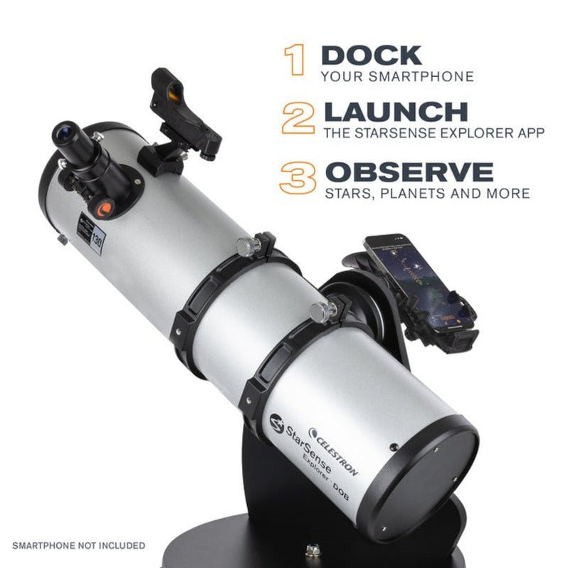 Celestron StarSense Explorer 130mm Tabletop Dobsonian Telescope — The ...