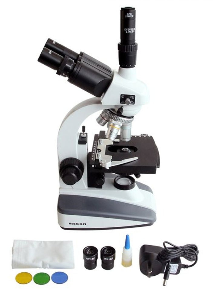 saxon Researcher Compact Biological Microscope 40x-1600x — The ...